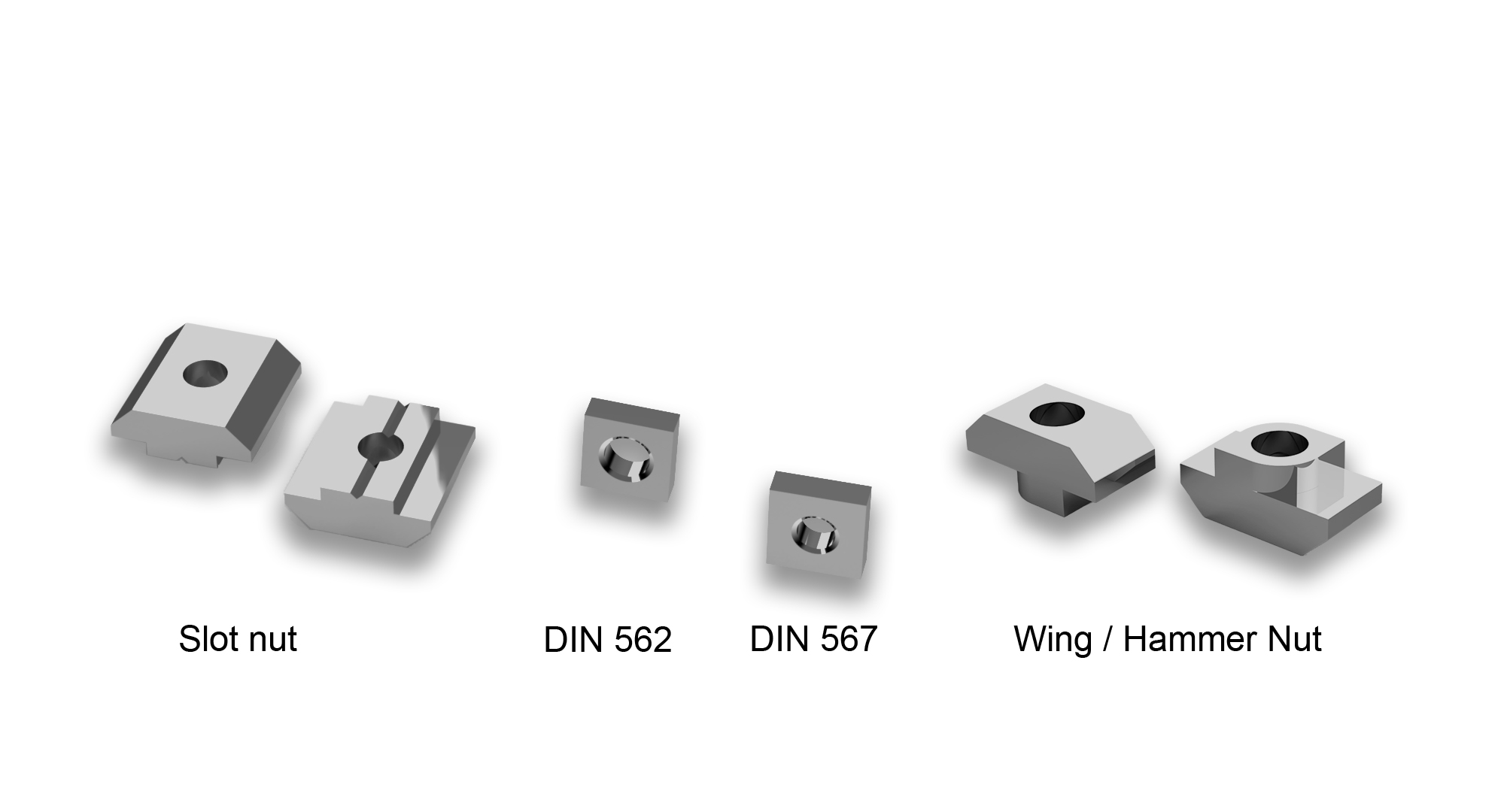 Wing nut / Hammer nut- Profile | Rollco