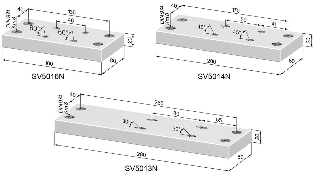 Attachment Plates, angled | Rollco