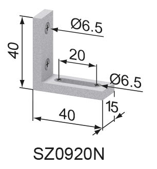 Fixing Angles 40 x 40 & 40 x 20 | Rollco