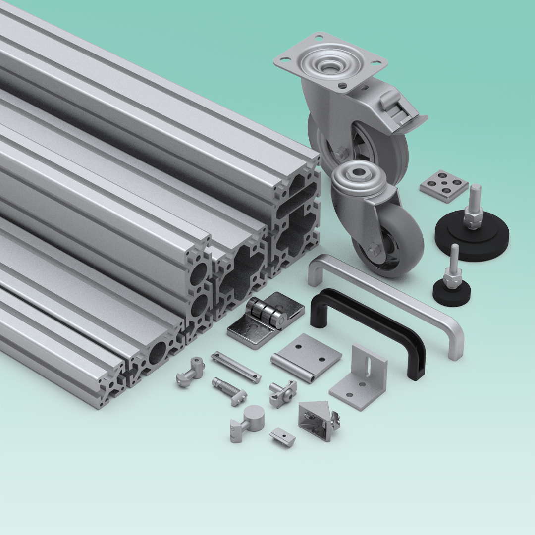 Aluminium Profile System 40 - Slot 8 | Rollco