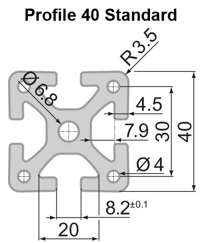Aluminium Profile 80x80 | Rollco