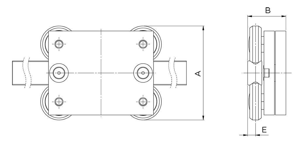 Mounted Slider & Rail | Rollco
