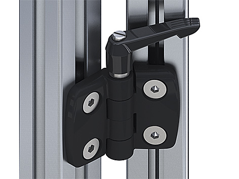Plastic Hinge with Clamping Lever | Rollco