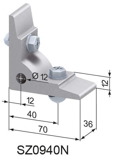 Fixing Angles 70 x 70 | Rollco