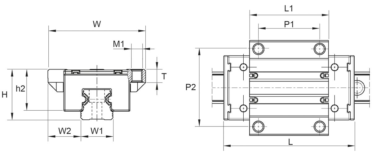 Flanged Block Type FNS | Rollco